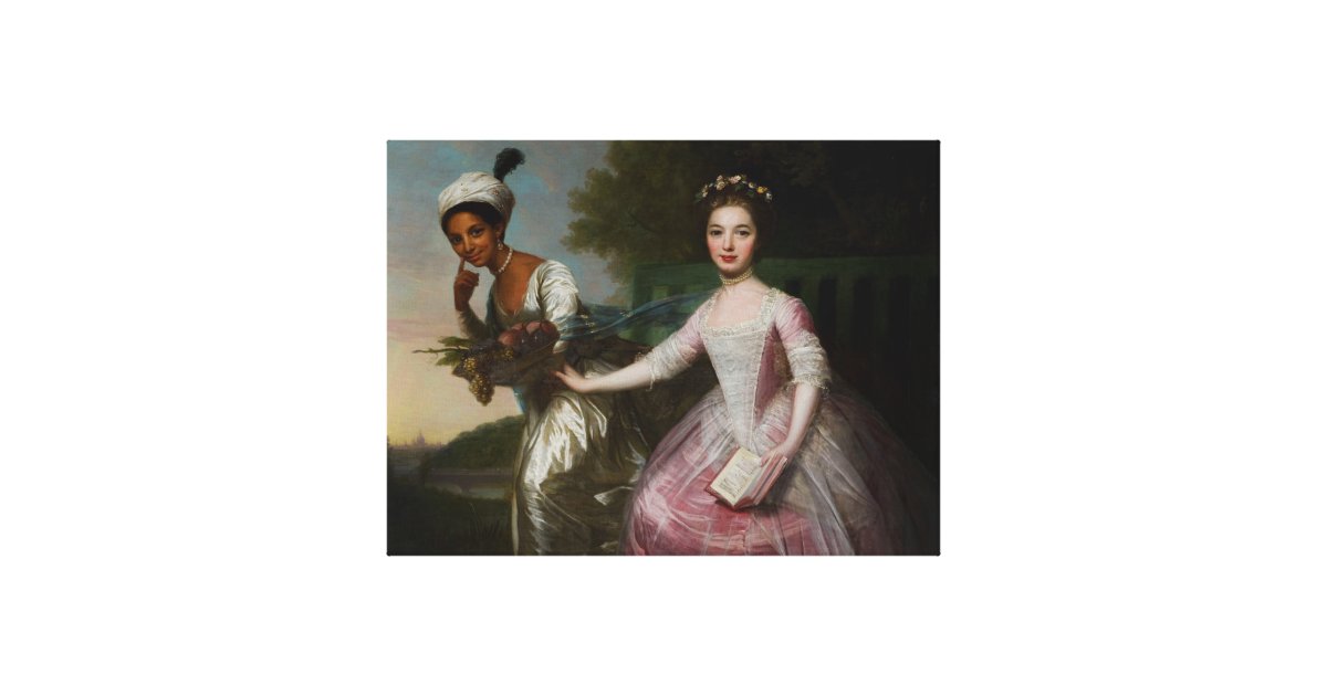 Dido Elizabeth Belle and Lady Murray Canvas Print | Zazzle