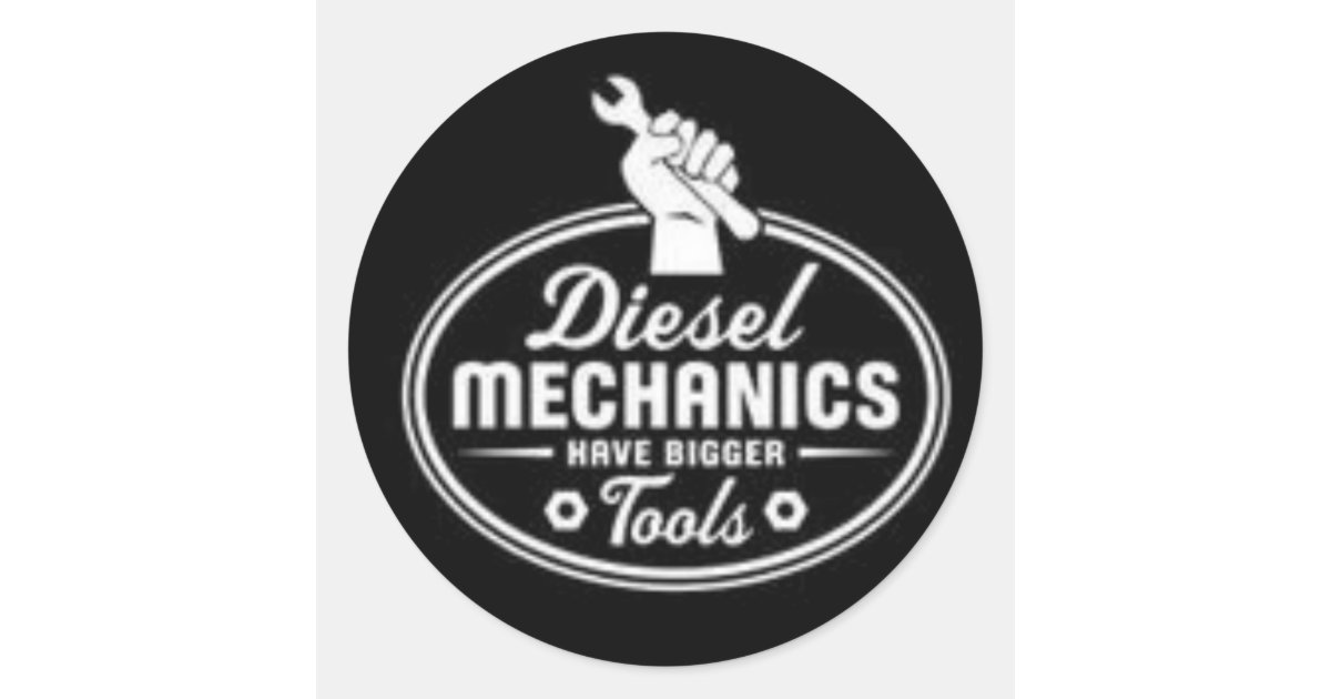 Diesel Mechanics Tools Classic Round Sticker | Zazzle