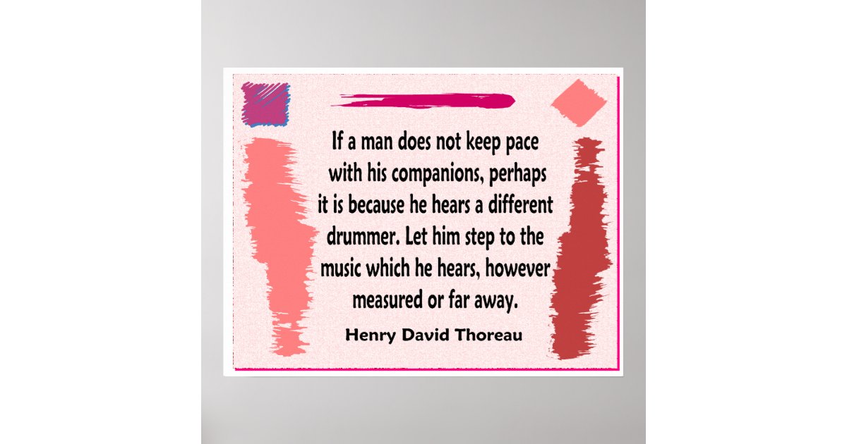 Different Drummer Poster | Zazzle