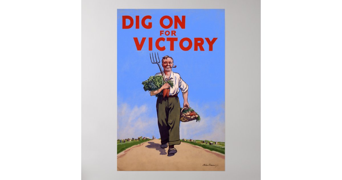 Dig on for Victory Vintage Poster | Zazzle