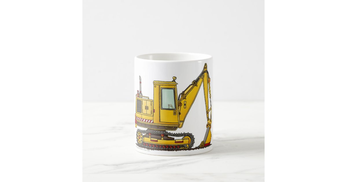 Digger Shovel Construction Mugs | Zazzle