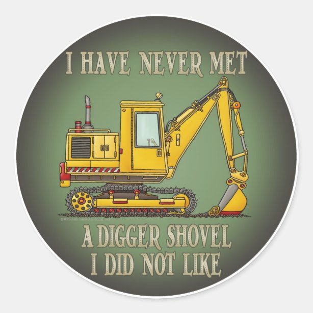 Digger Stickers & Labels | Zazzle UK