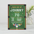 Digital Snooker Billiards Birthday Invitation | Zazzle