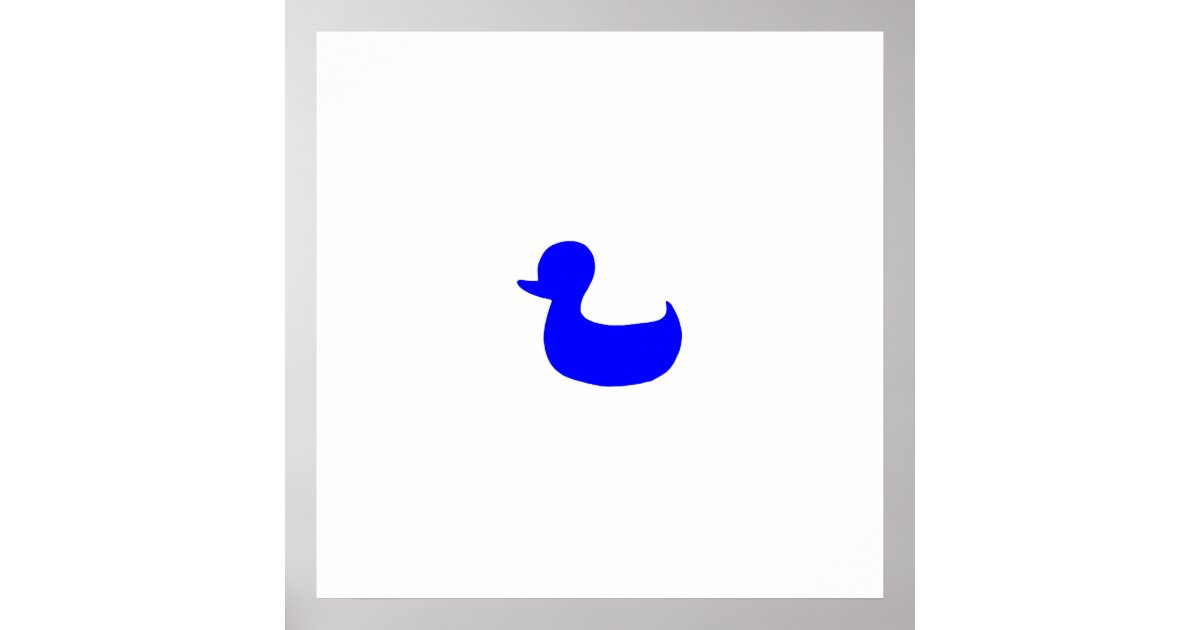 Dilbert blue-duck - authentic poster | Zazzle