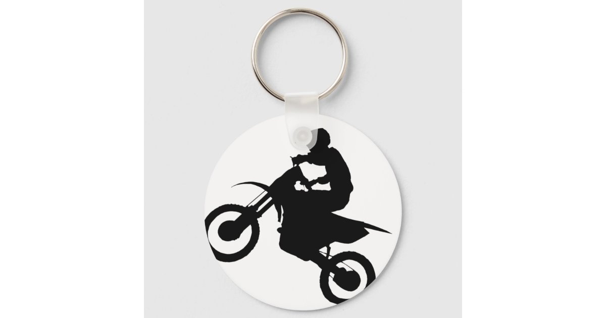 DIRT BIKE KEY RING | Zazzle
