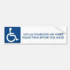 Handicap Parking Bumper Sticker | Zazzle.co.uk
