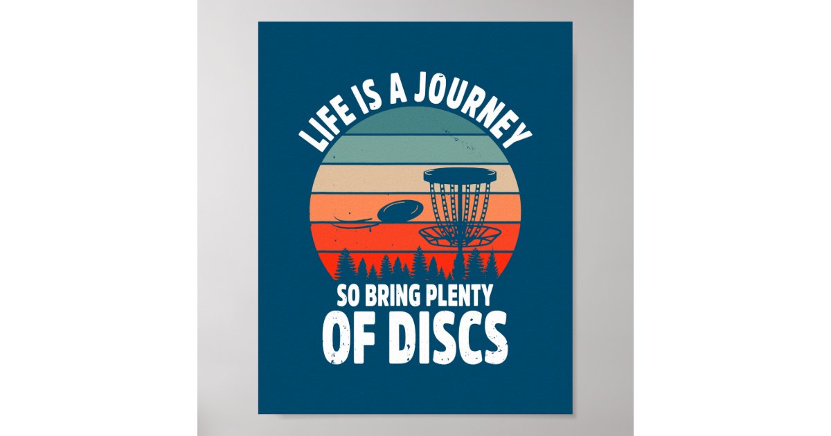Disc Golf Putt Par Frisbee Golf Disc Golf Player Poster | Zazzle
