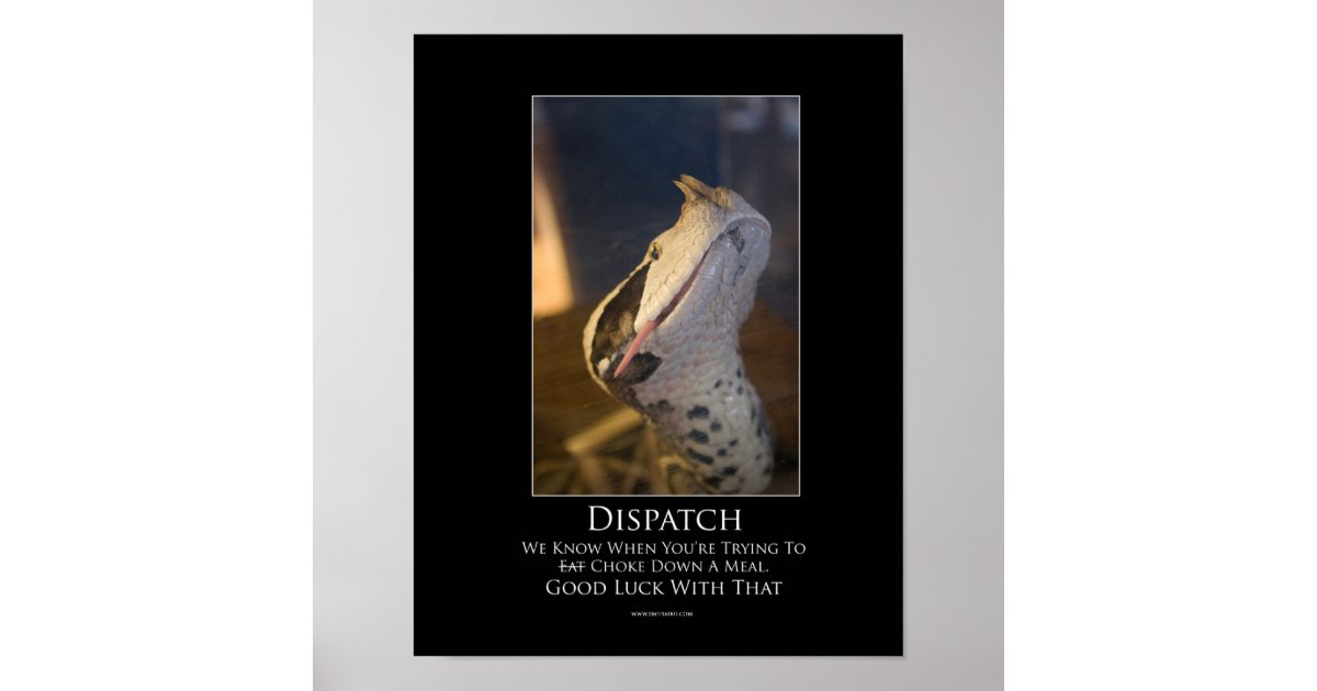 Dispatch Motivational Poster | Zazzle