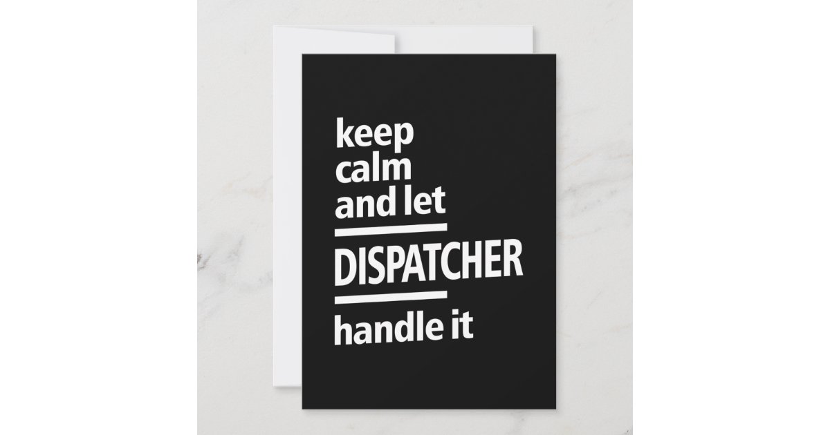Dispatcher Job Title Gift Thank You Card | Zazzle
