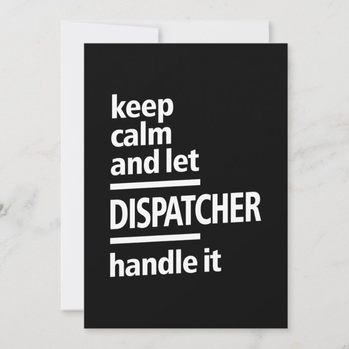 Dispatcher Job Title Gift Thank You Card | Zazzle.co.uk