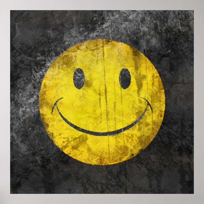 Distressed Face Poster | Zazzle.co.uk