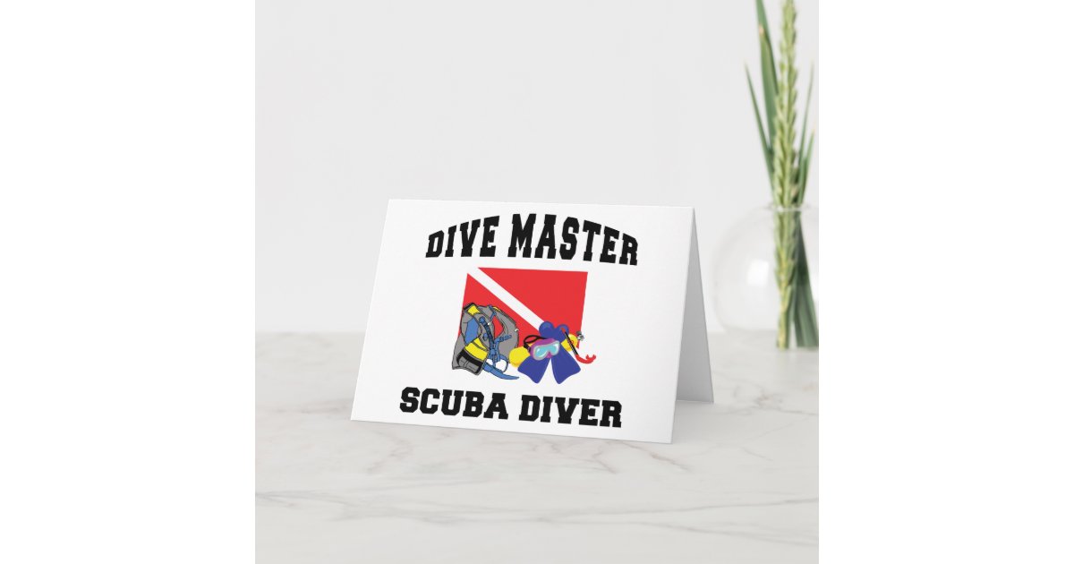 Dive Master SCUBA Diver Card | Zazzle