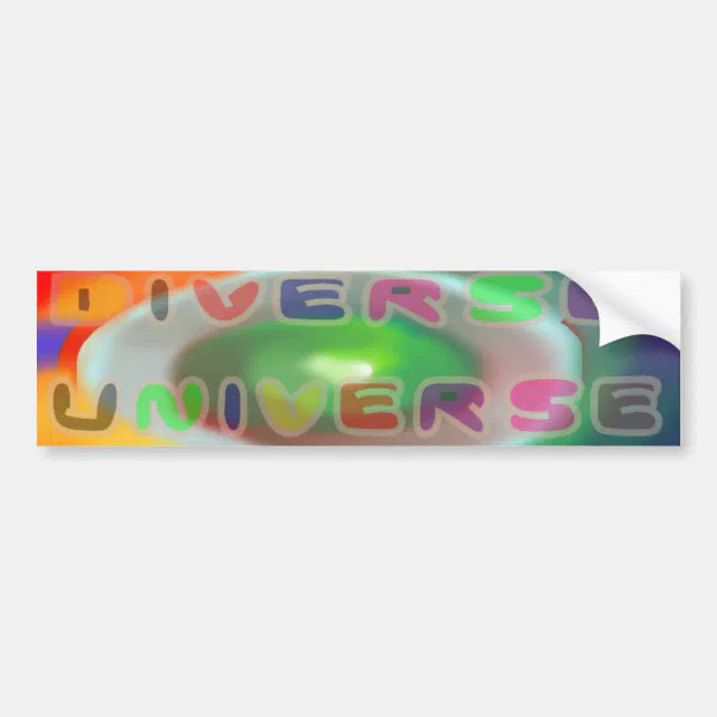 Diverse Universe Bumper Sticker | Zazzle