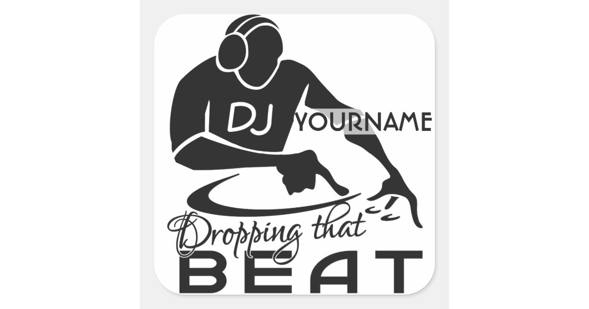 DJ custom stickers | Zazzle