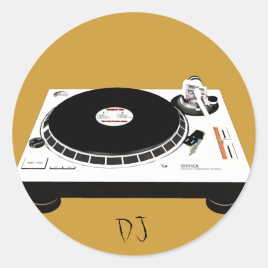 DJ stickers | Zazzle.co.uk