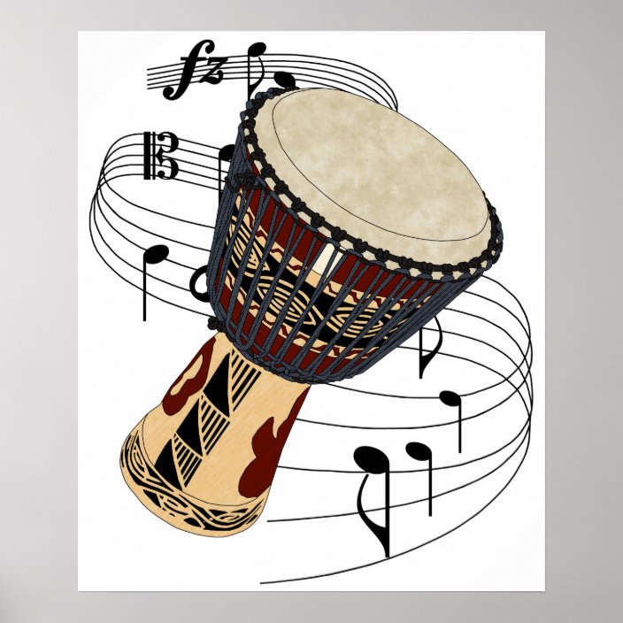 Djembe Poster | Zazzle.co.uk