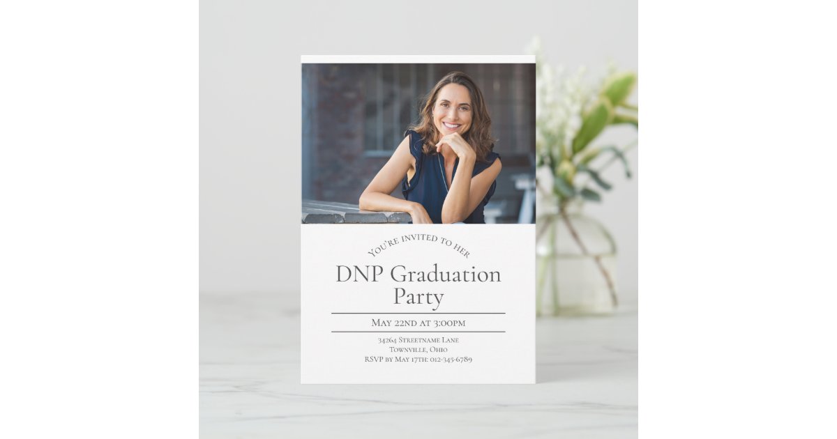 DNP Two Photo Graduation Invitation | Zazzle