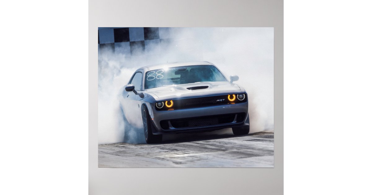 Dodge Challenger Hellcat Poster | Zazzle