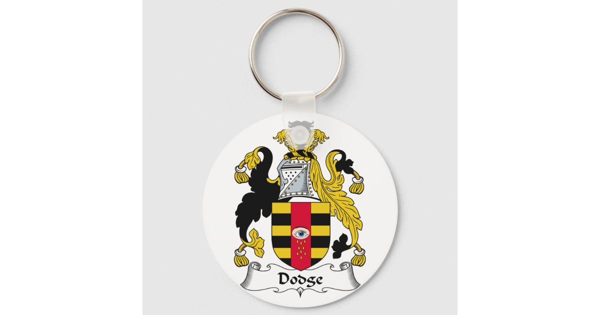 Dodge Family Crest Key Ring | Zazzle