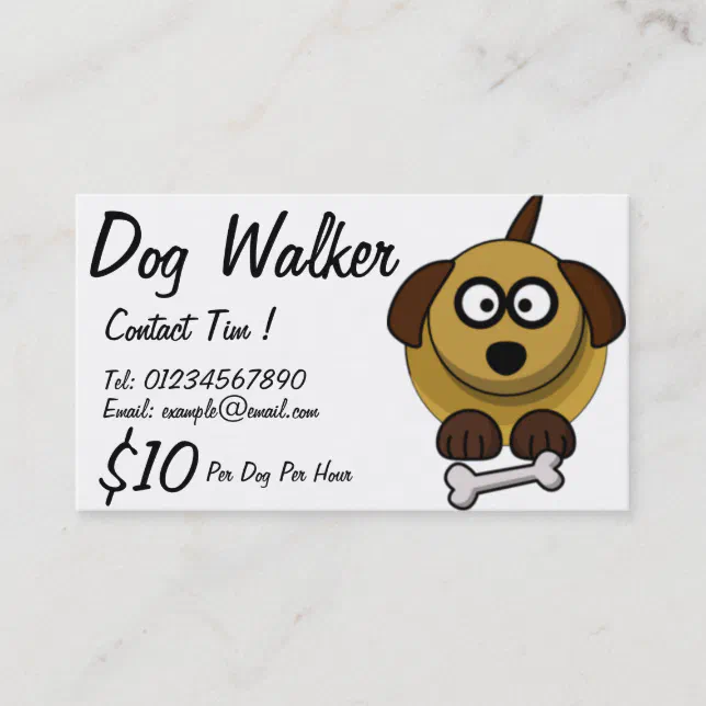 Dog walker Business Card | Zazzle