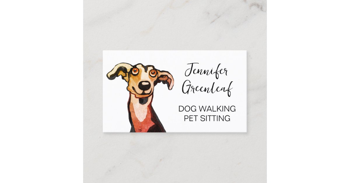 Dog walking Business Card | Zazzle
