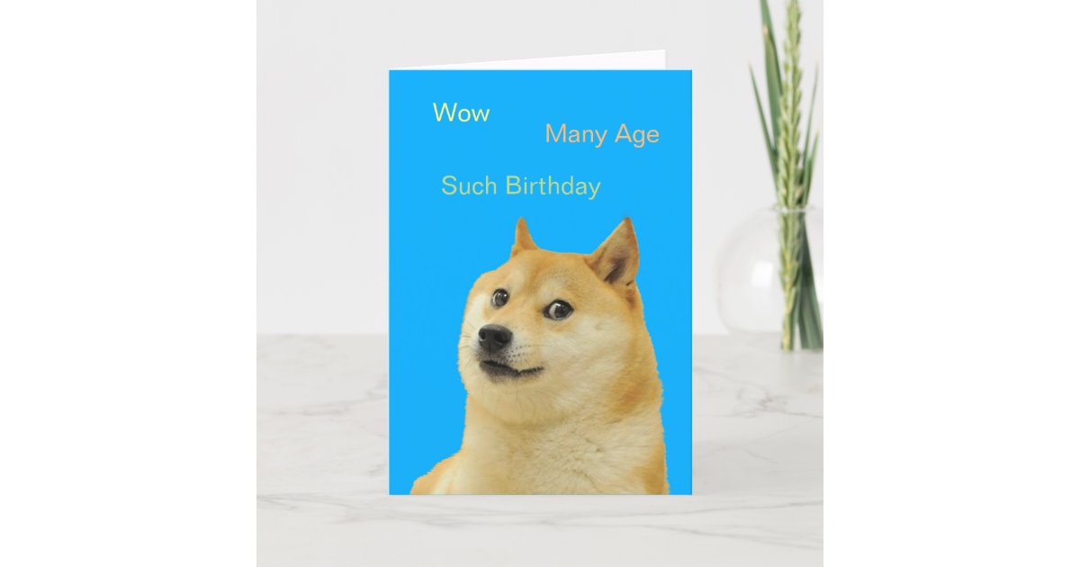 Doge Birthday Card | Zazzle