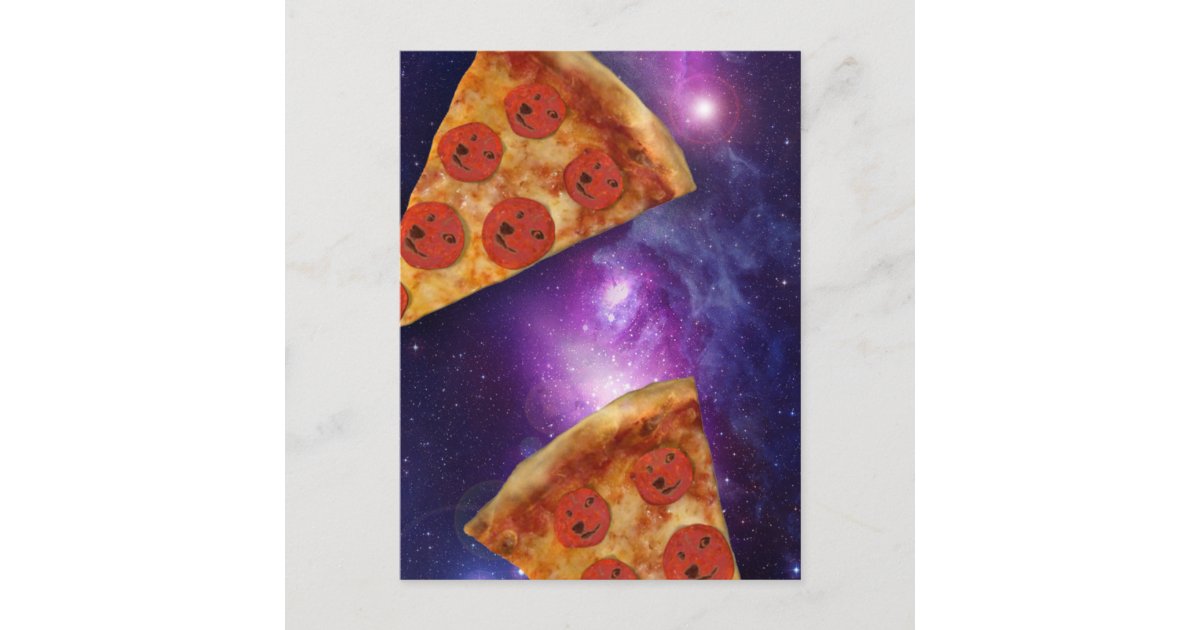 Doge Pizza Galaxy Postcard | Zazzle