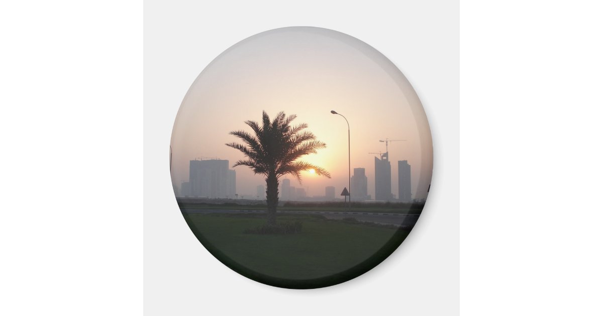 Doha sunrise magnet | Zazzle