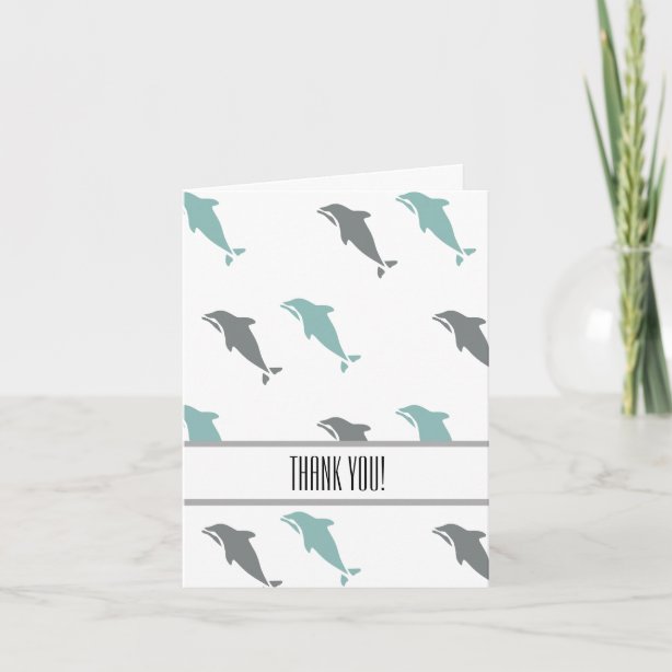 Dolphin Thank You Cards | Zazzle UK
