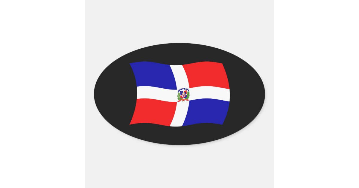 Dominican Republic Flag Sticker | Zazzle