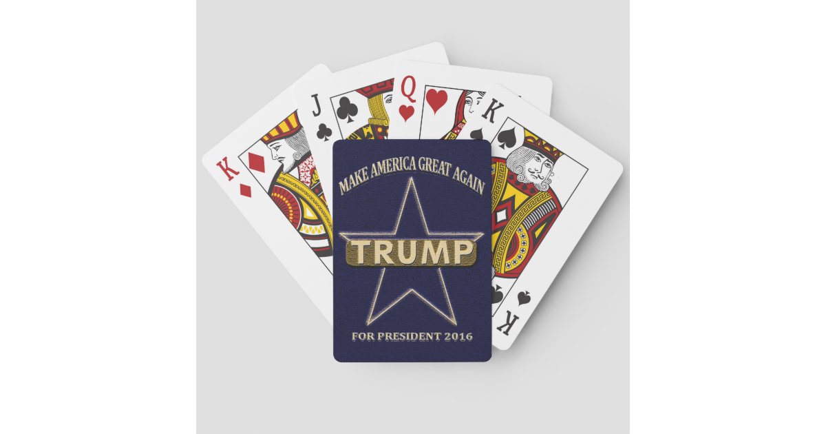 Donald Trump for President Political Playing Cards | Zazzle