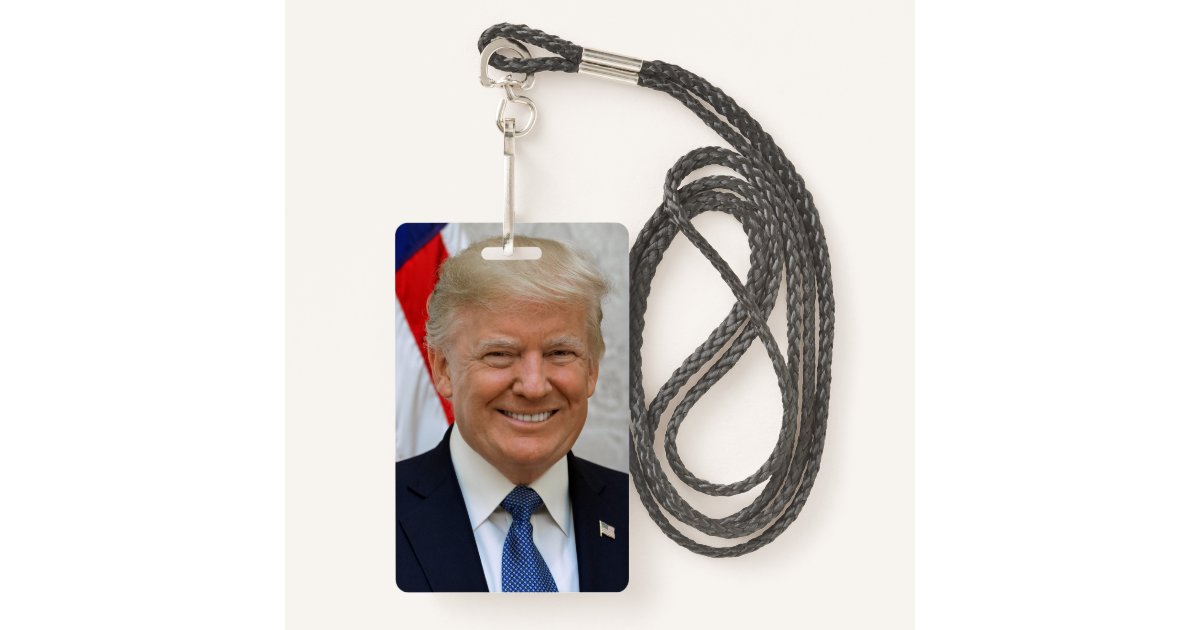 Donald Trump ID Badge | Zazzle
