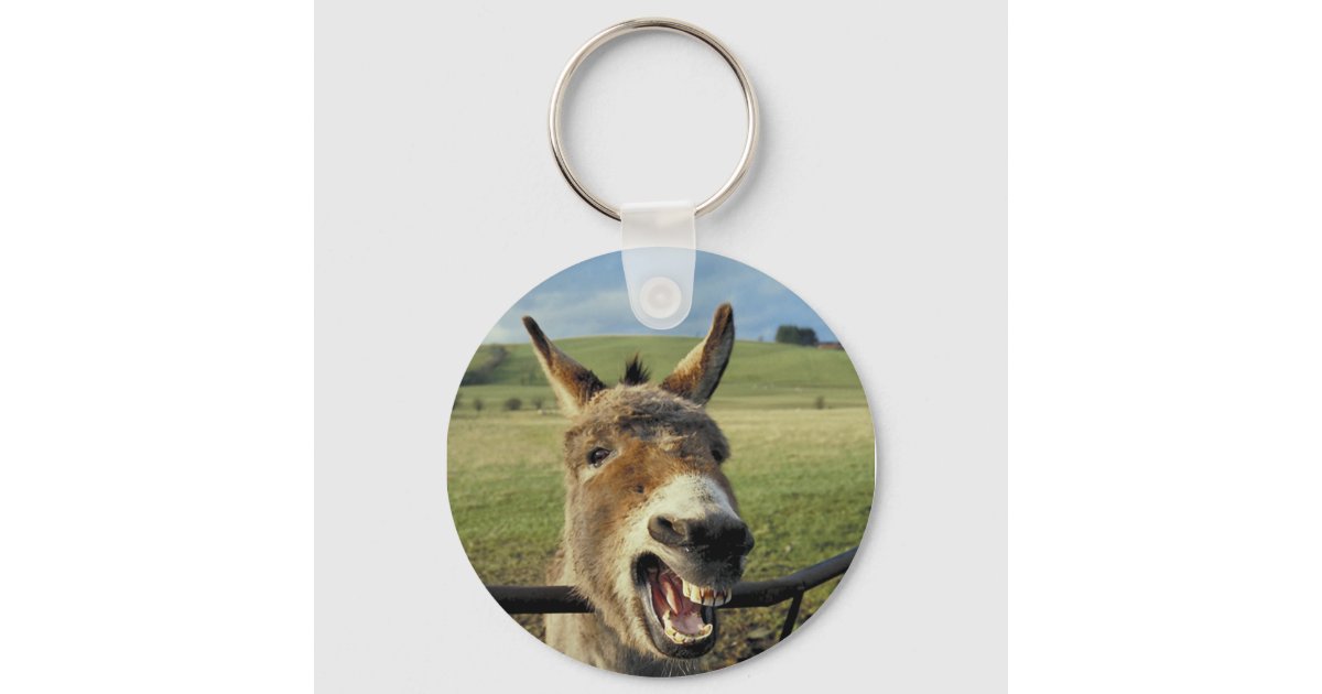 Donkey Key Ring | Zazzle
