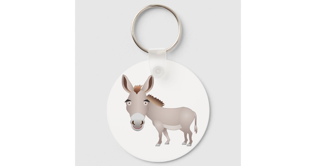 Donkey Key Ring | Zazzle