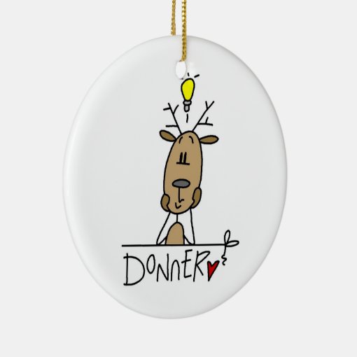 Donner the Reindeer Christmas Keepsake Ornament | Zazzle