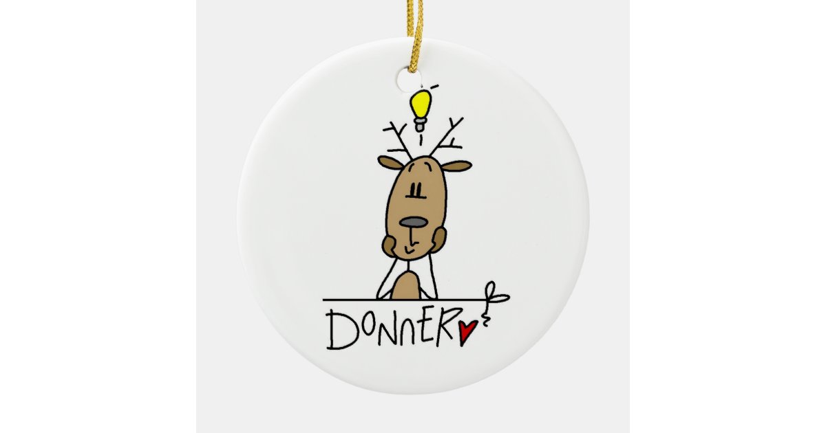 Donner the Reindeer Christmas Keepsake Ornament | Zazzle