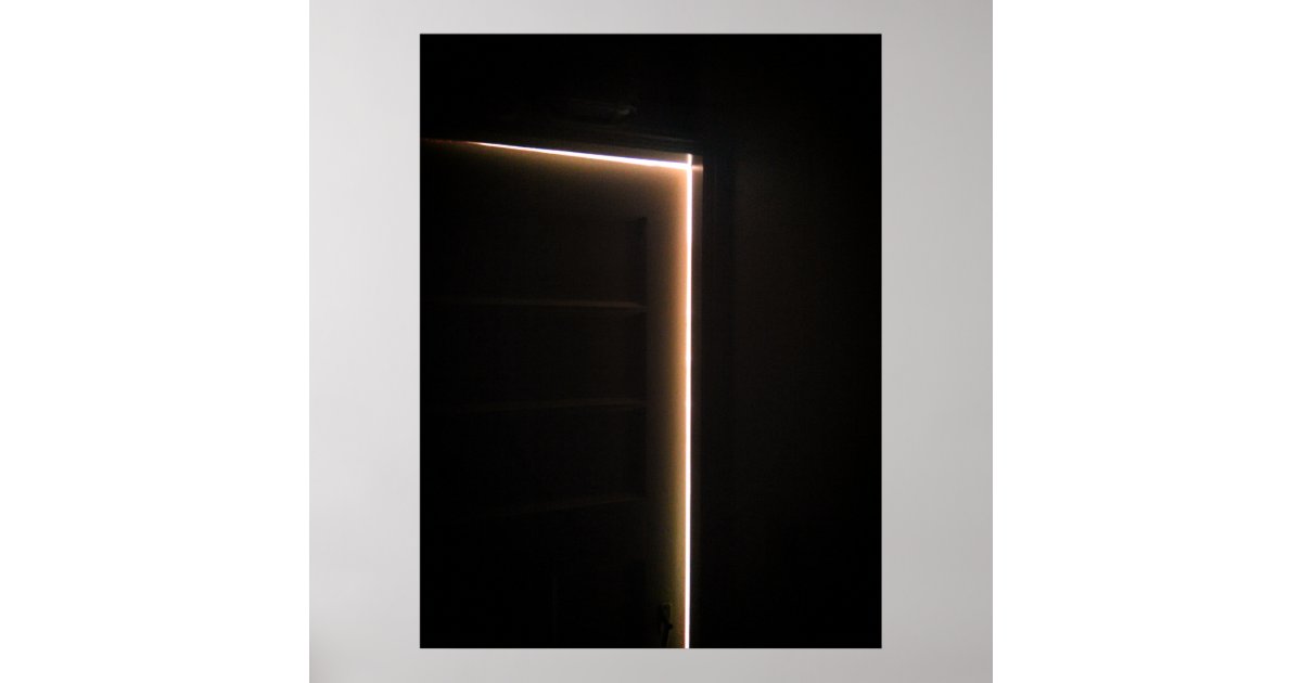 Door Ajar Light Poster | Zazzle