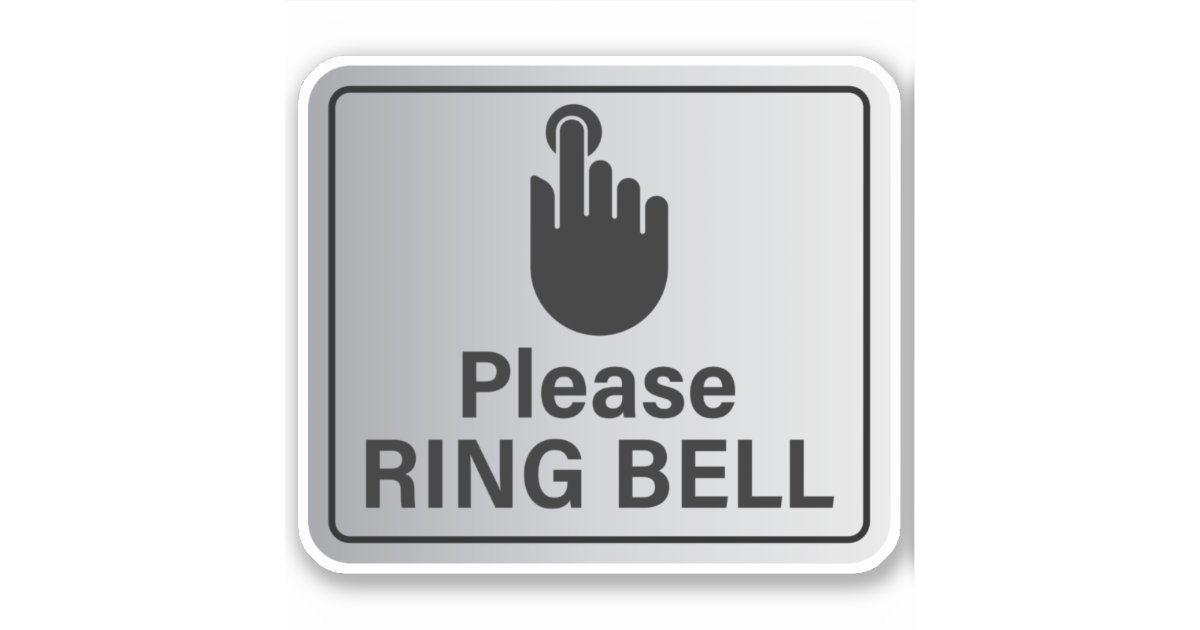 Door Bell Sign | Zazzle