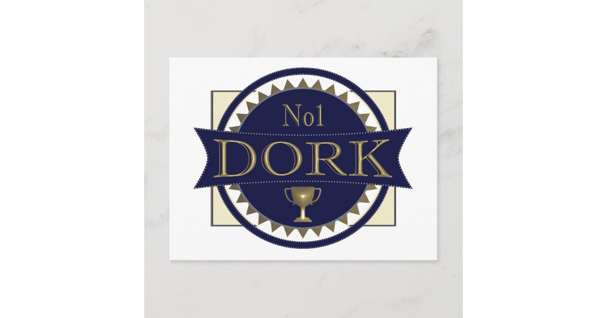 Dork Award Custom Postcard | Zazzle