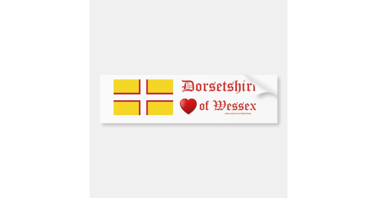 Dorset Flag Bumper Sticker | Zazzle