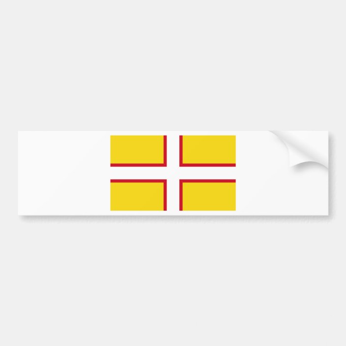 Dorset flag bumper sticker | Zazzle.co.uk