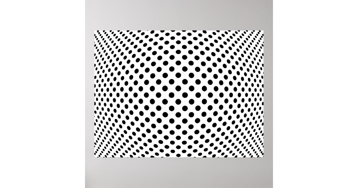 Dot Optical Illusion Poster | Zazzle