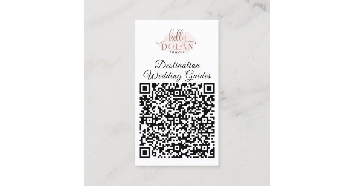 Double Sided Logo QR Code Business Card | Zazzle