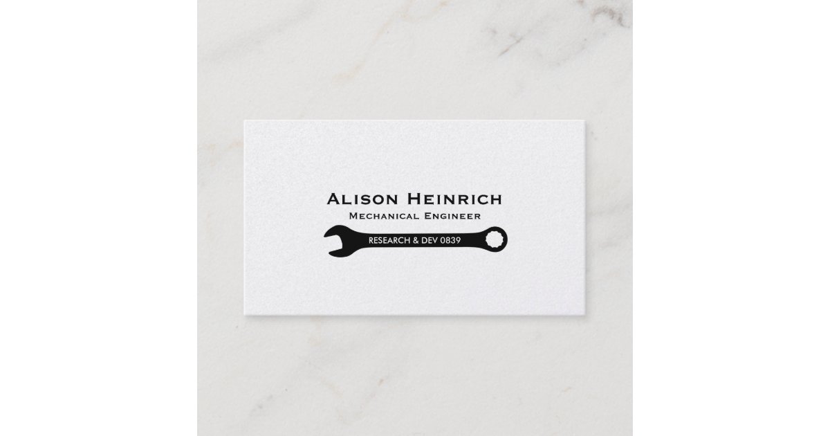 Double Sided Wrench 2 | Mechanic (elite) Business Card | Zazzle