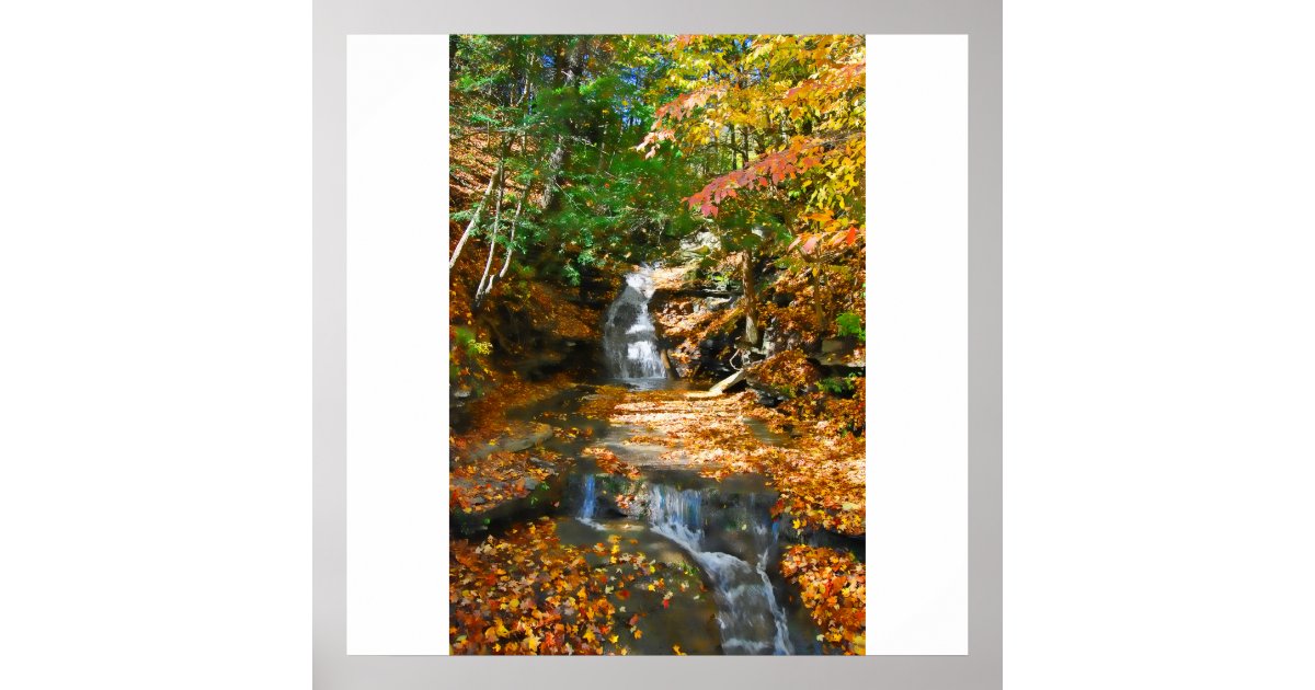 Double Waterfalls Poster/Print Poster | Zazzle