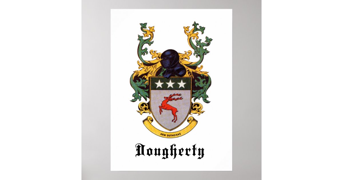 Dougherty Coat of Arms Poster | Zazzle