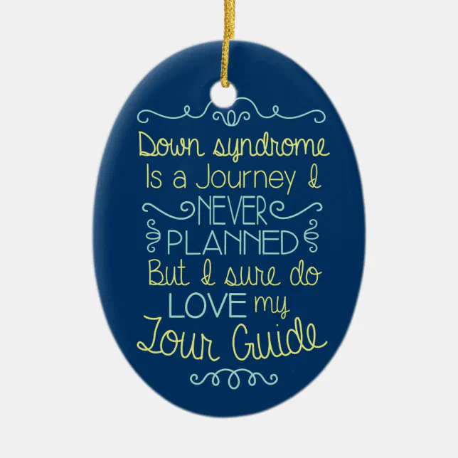 Down syndrome awareness ceramic tree decoration | Zazzle