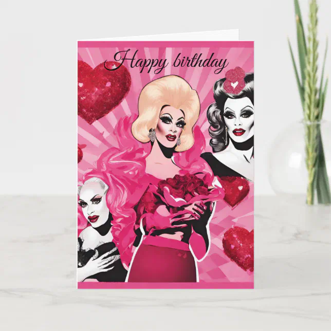 Drag Queen Birthday Card | Zazzle