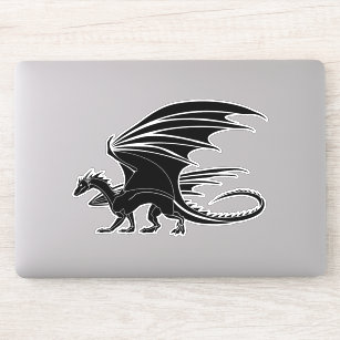 Black White Dragon Stickers & Labels | Zazzle UK