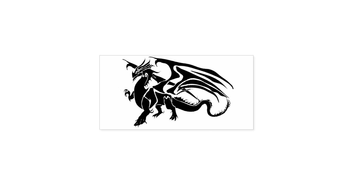 Dragon Rubber Stamp | Zazzle